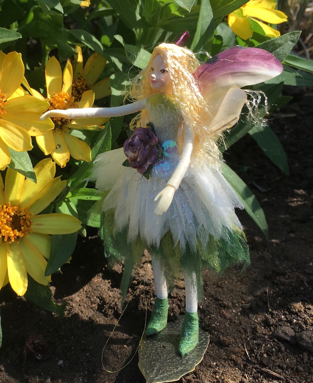 Fairy Doll MEADOW Bendable Fairy Posable Art Doll Unique Handmade ...