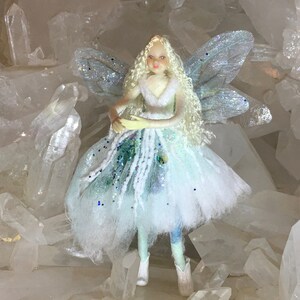 Fae Folk® Fairies FROSTI Bendable Fairy Doll Ornament Posable Art Doll ...