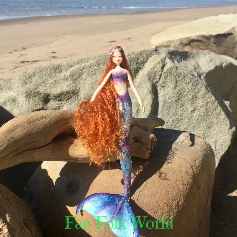 Mermaid Fairy Doll MARINA Mermaid Fairy Posable Doll Unique | Etsy