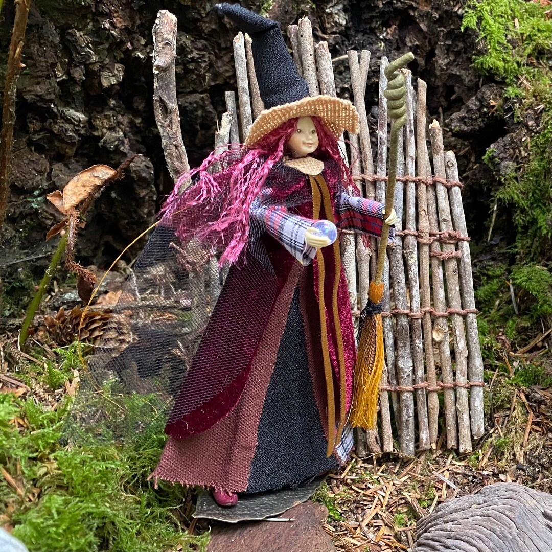 Witch Fairy Doll - GILLIAN - Collectible Art Doll - Unique Posable ...