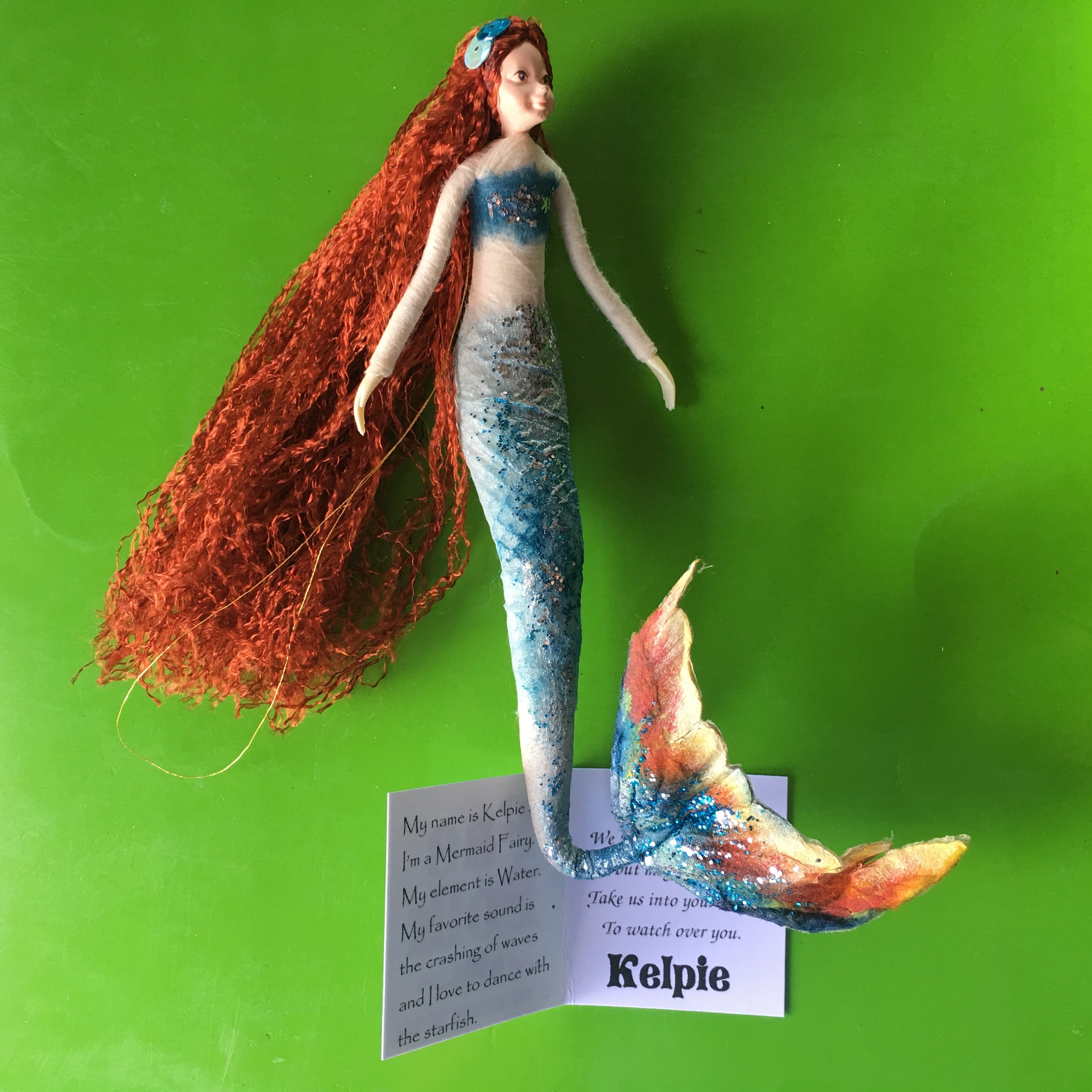 Mermaid Doll KELPIE Mermaid Fairy Posable Doll Unique | Etsy Canada