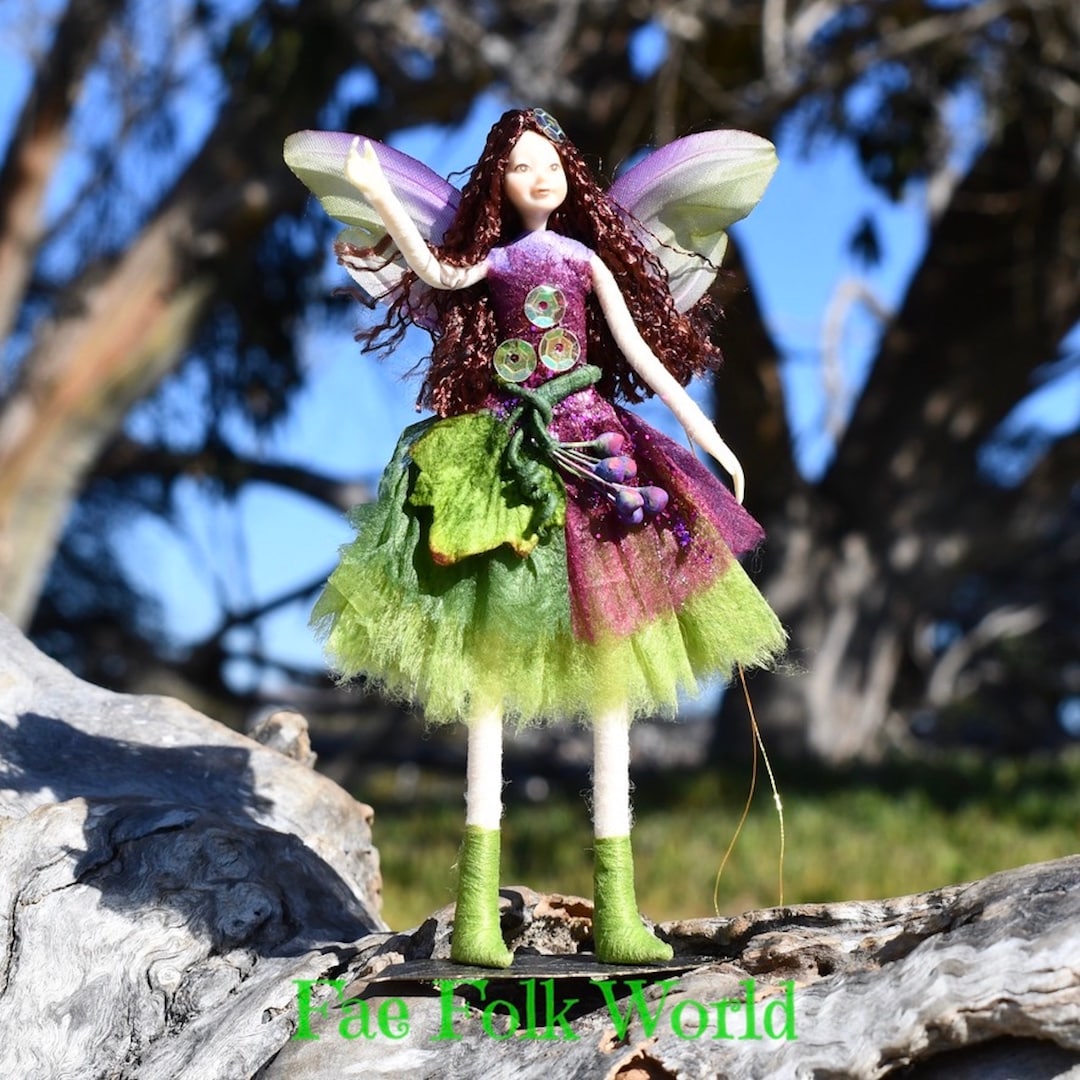 Fairy Doll - BERRYLOU - Bendable Fairy - Posable Art Doll - Unique ...
