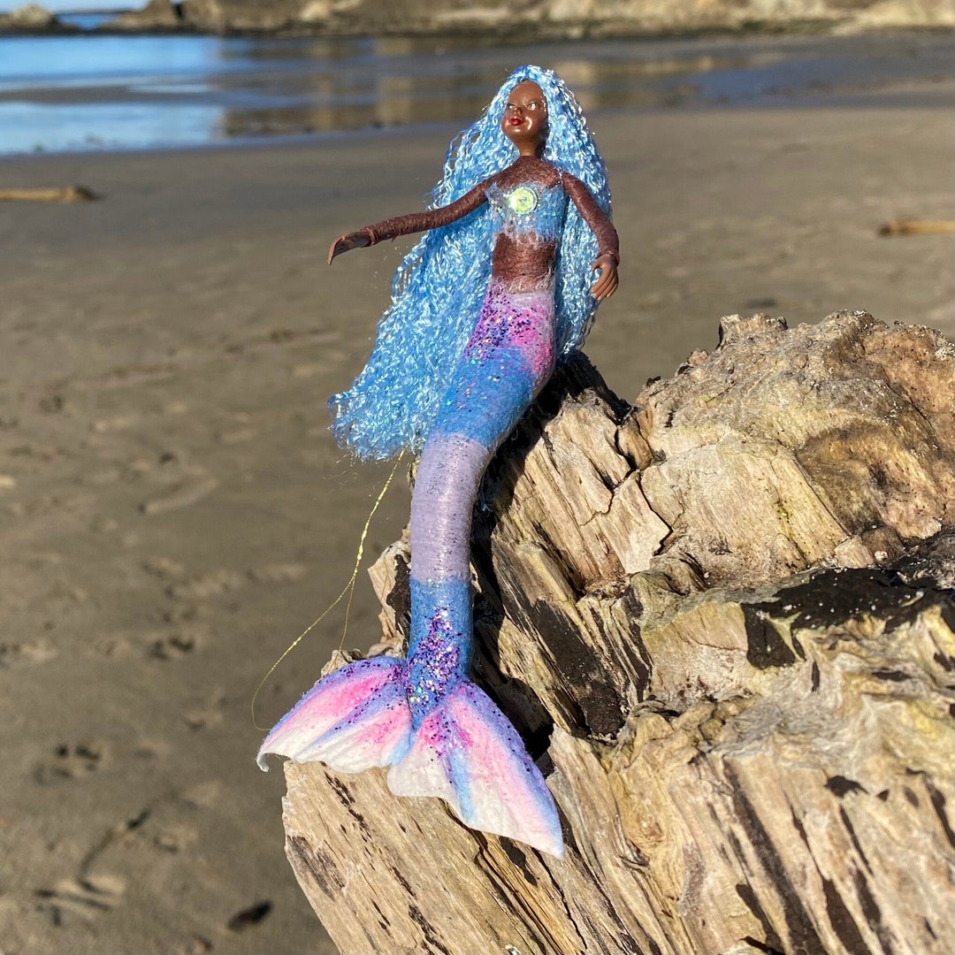 Mermaid Fairy Doll MISTY Mermaid Fairy Posable Doll Unique Handmade ...