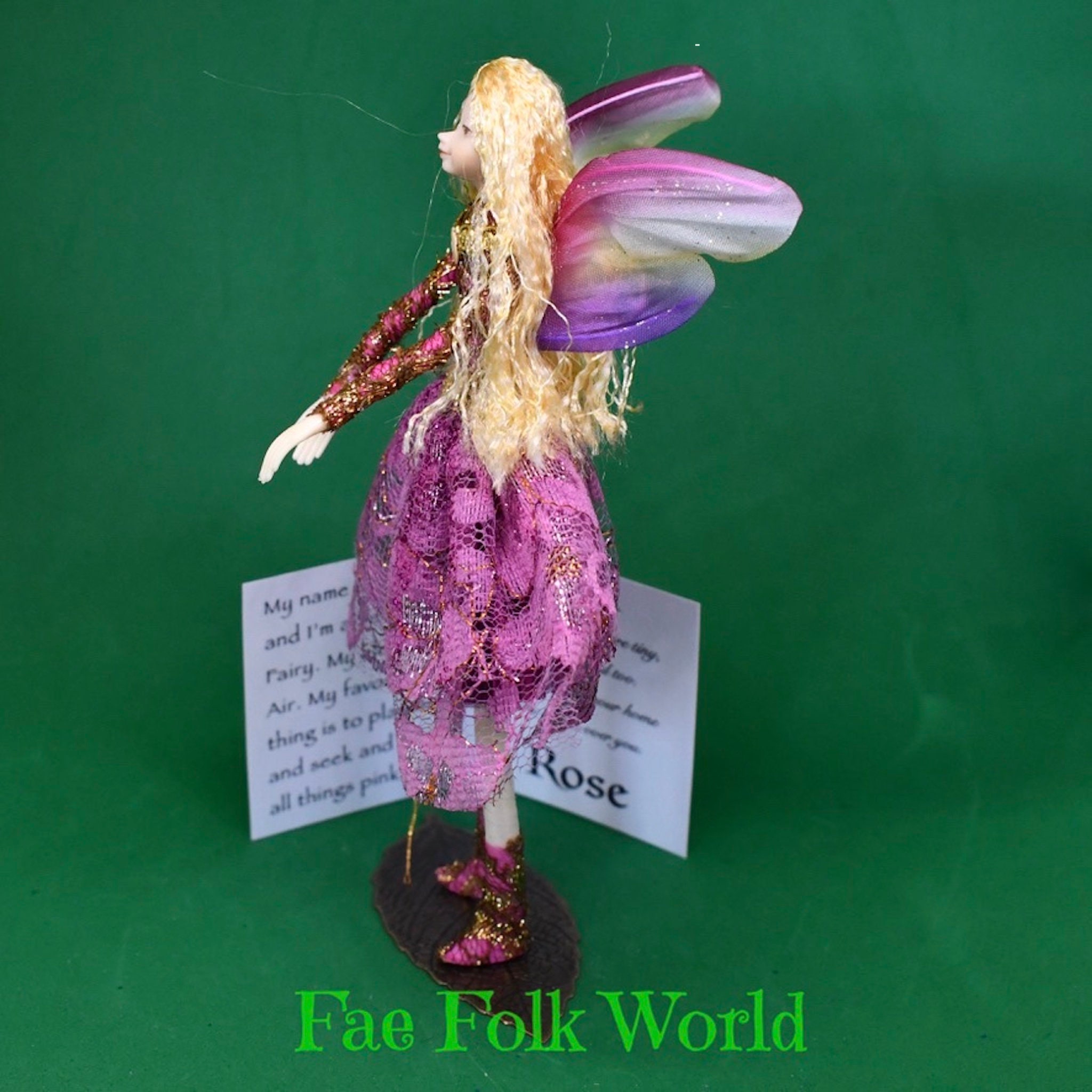 Fairy Doll ROSE Bendable Fairy Ornament Posable Art Doll | Etsy
