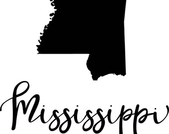 Mississippi state svg | Etsy