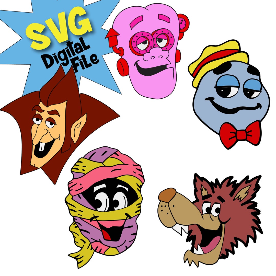 Digital monster Cereal Characters, Count Chocula, Boo Berry, Franken ...