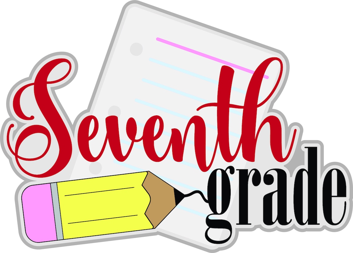 Seventh Grade SVG file Great for scrapbook Teacher | Etsy