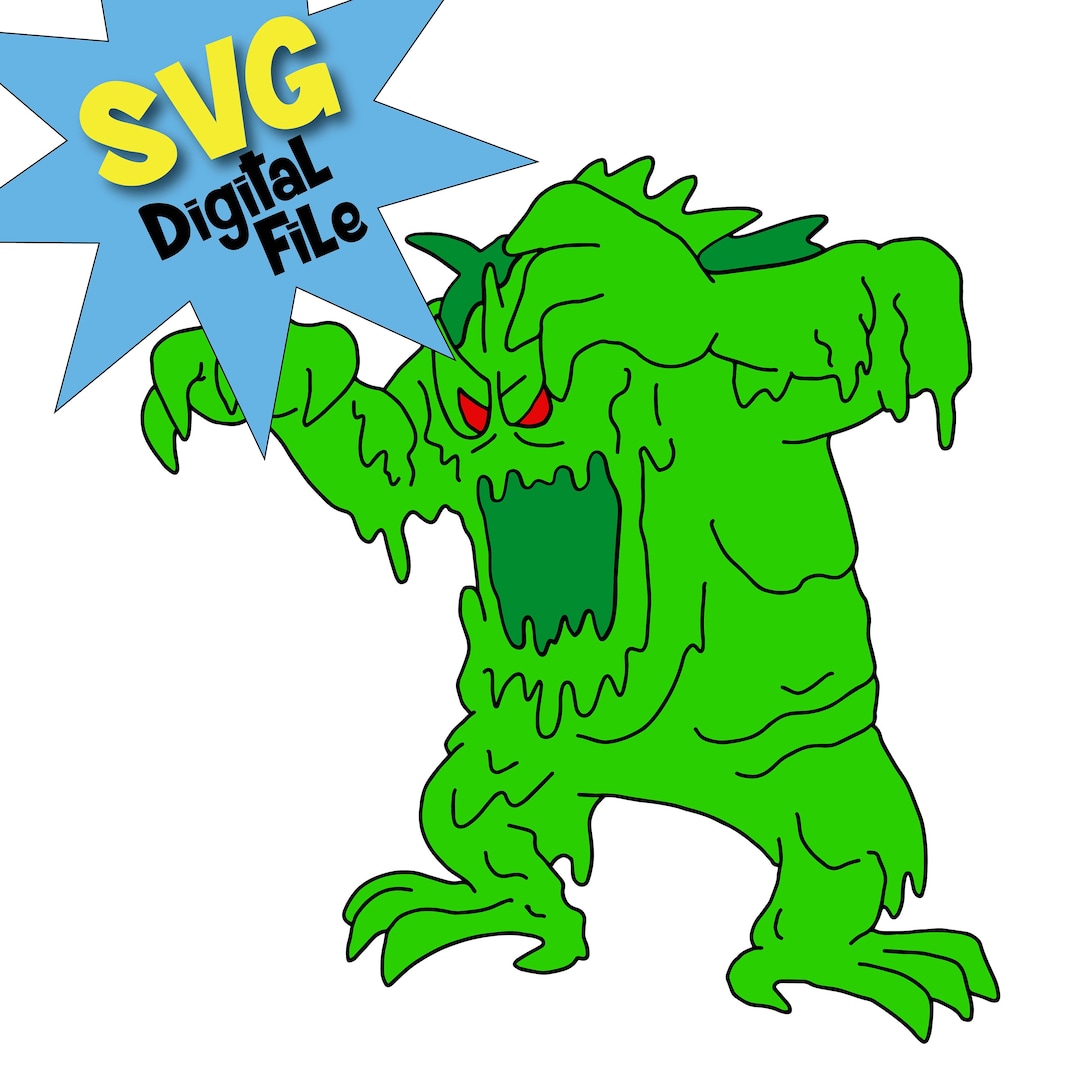 Digital Scooby Doo Green Goo Monster SVG Jpg Png Ai - Etsy