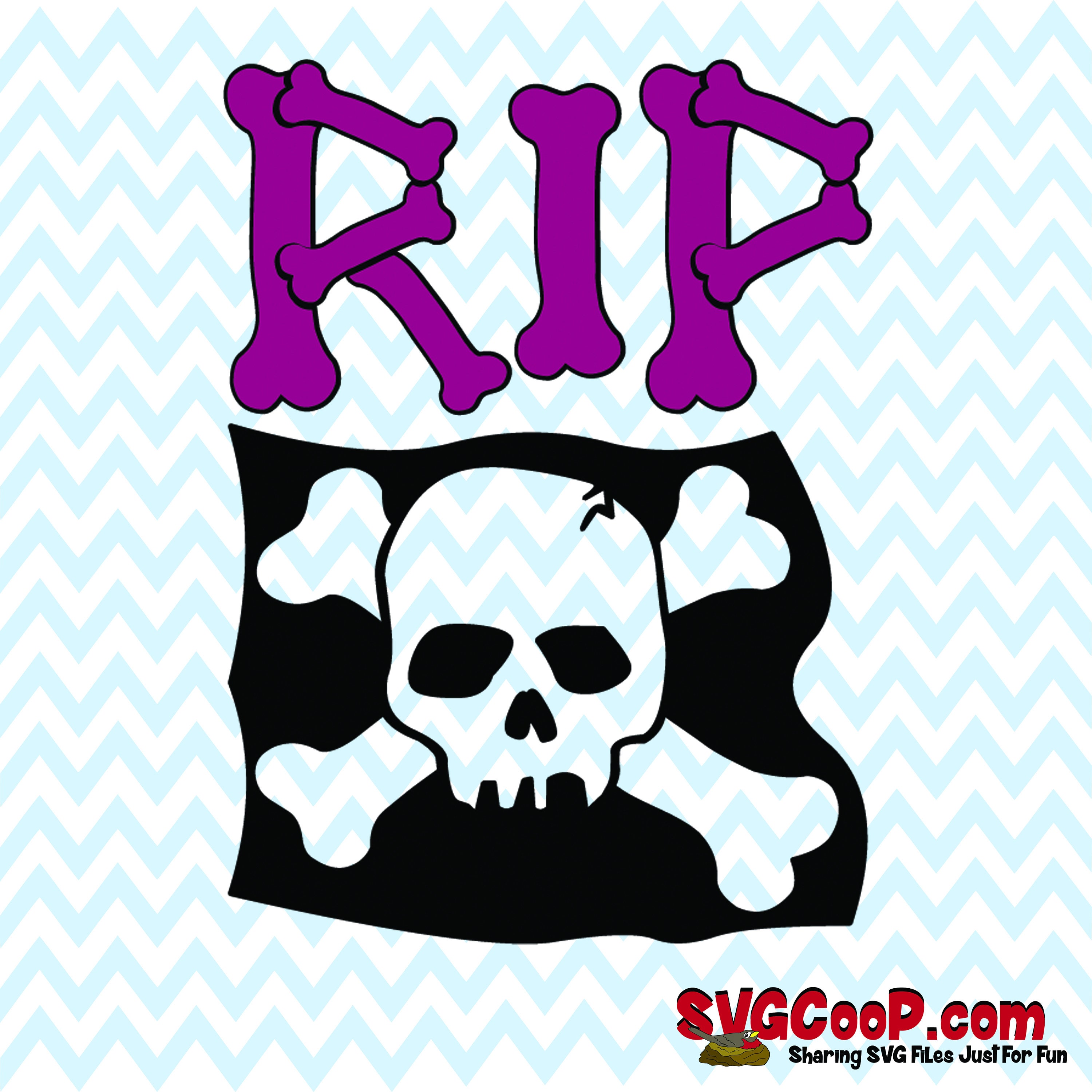 RIP Skull SVG Dxf Eps Jpg Png Fun File for Halloween | Etsy UK