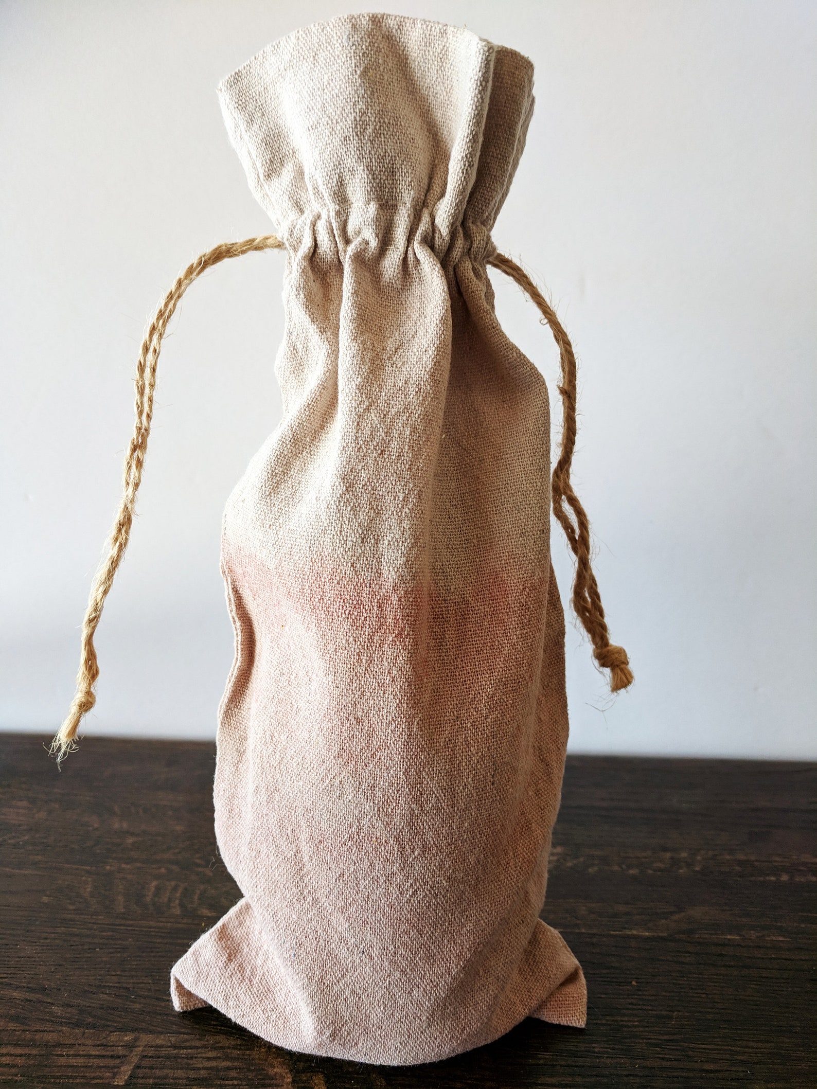 Natural Hand Dyed - Choose an Ombre Linen Gift Bag-cloth Eco Fabric Bag ...