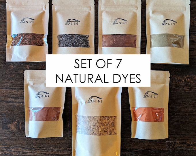 Set of 7 Natural Dyes-annatto Seed Cochineal Insect Cutch Henna Madder ...
