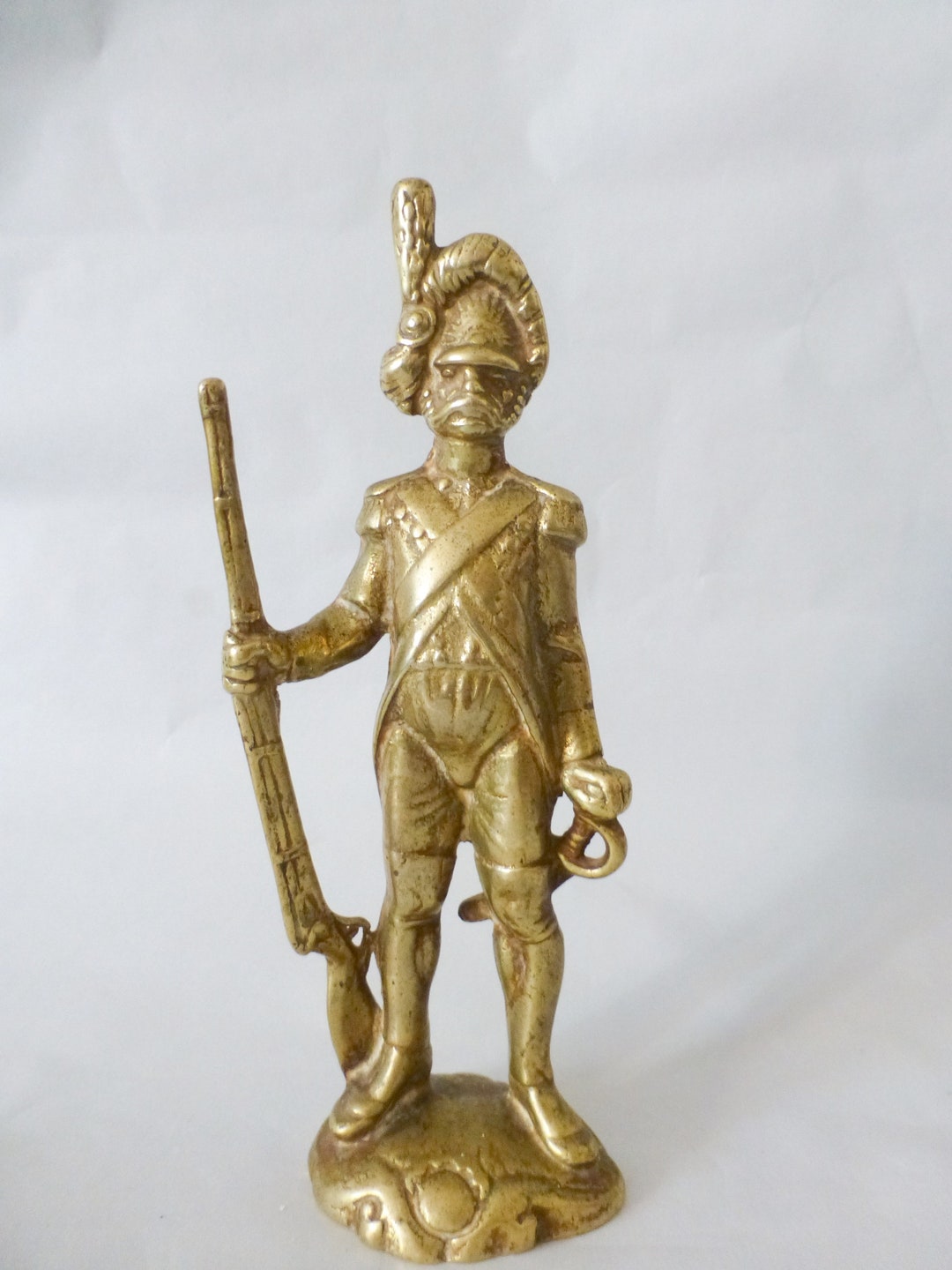 Vintage Copper Sculpture,napoleonic War Era French Hussar Soldier ...