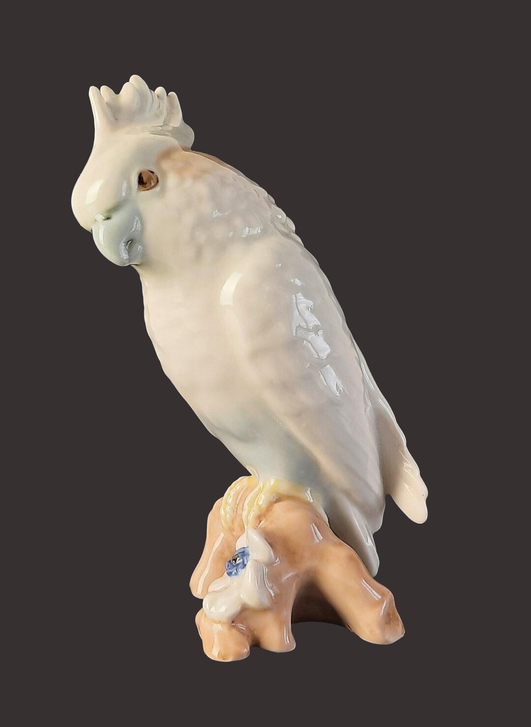 Antique Parrot,cockatoo Statue, Vintage Royal Dux Porcelain Bird ...