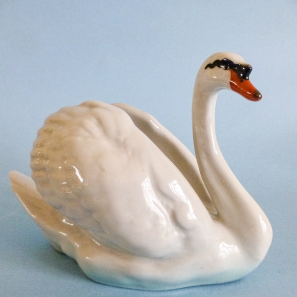 Porcelain Figurine Swan - Etsy