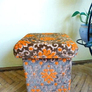 Vintage Ottoman,vintage Furniture ,stool,mid Century Vintage Pouffe ...