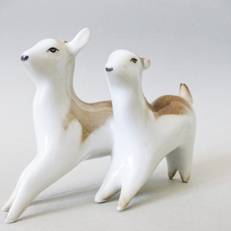 Porcelain Goat Figurine - Etsy