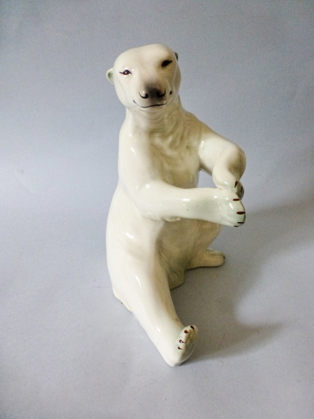 Large,vintage Porcelain Animal Figurine,polar Bear,ice Bear Statue FREE ...
