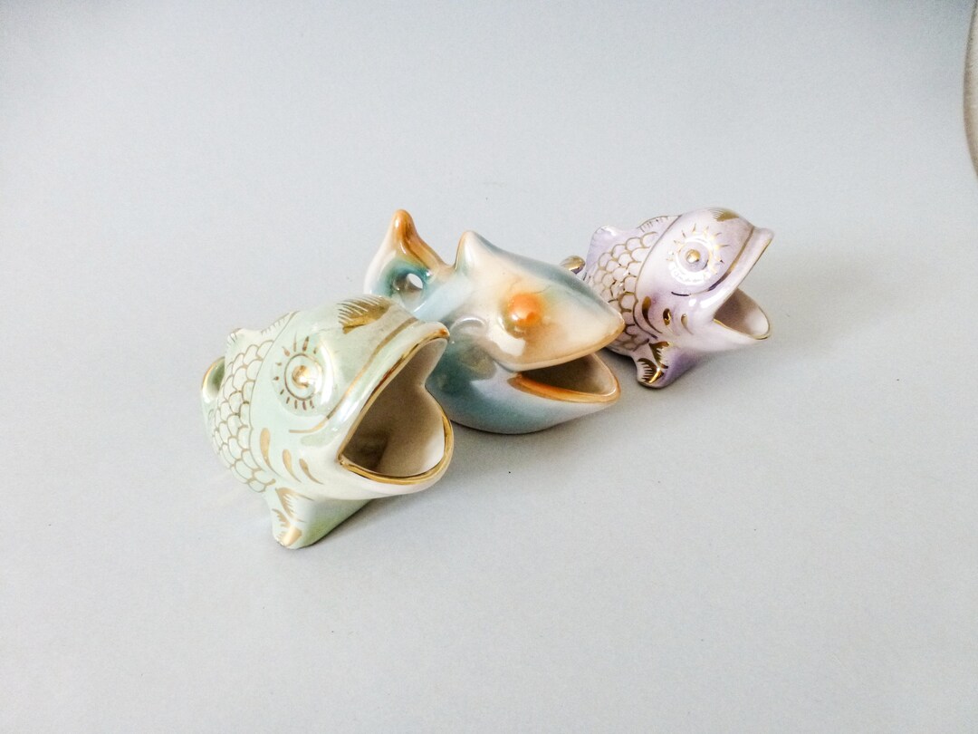 Vintage Fish Figurines,3 Pieces Set,goldfish Figure FREE SHIPPING - Etsy