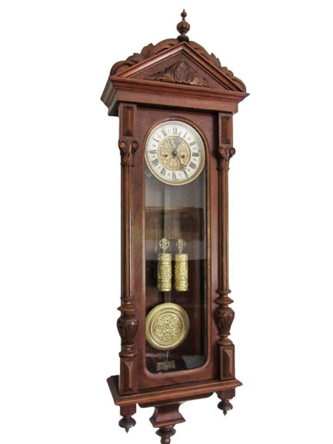 Gustav Becker Medaille D'or Wall Clockantique 1875's - Etsy