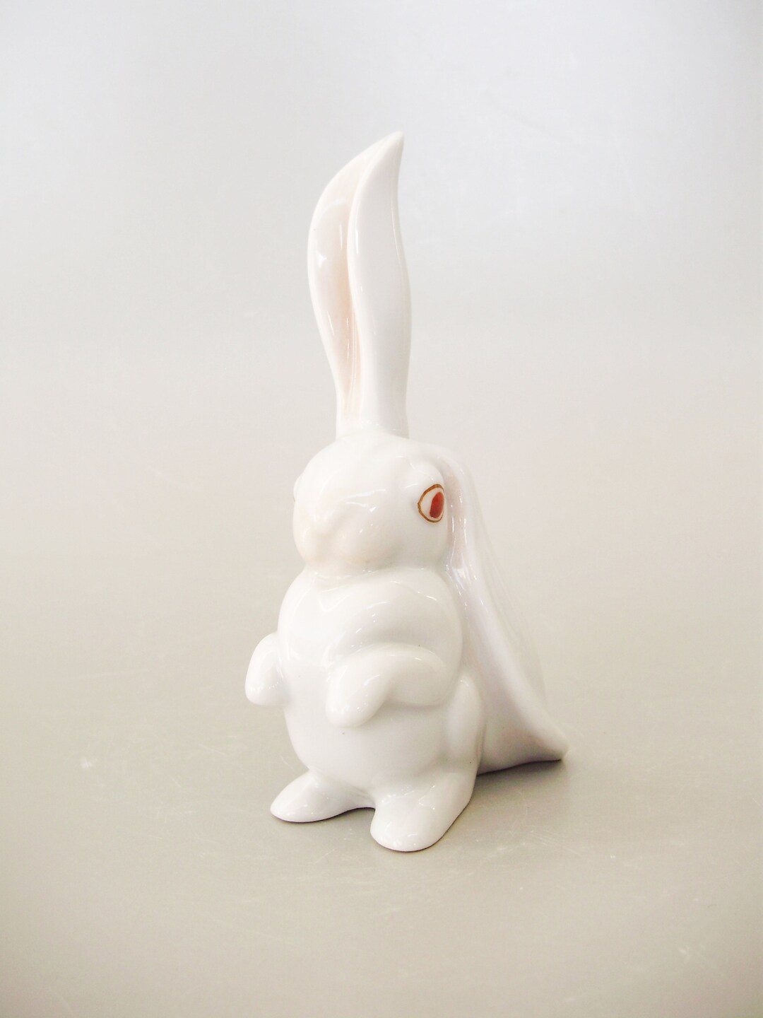 Herend Bunny Figurine,vintage Hungarian Herend Porcelain Animal ...