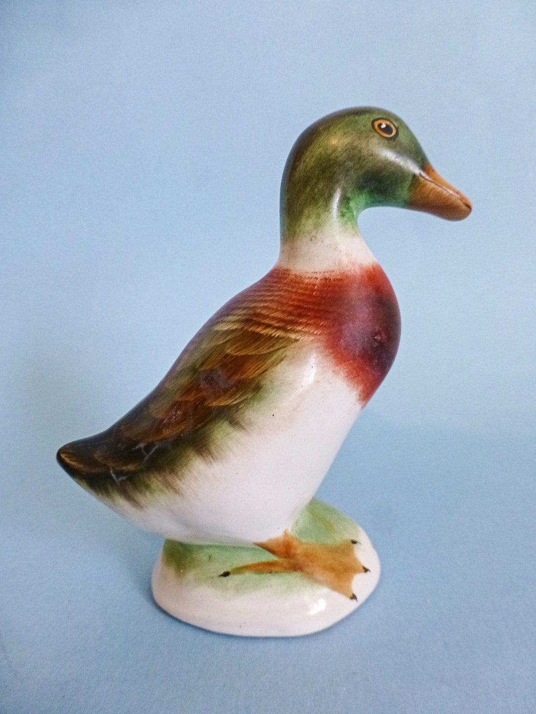 Duck Statue,vintage Hungarian Porcelain Bird Figurine,duck,mallard ...