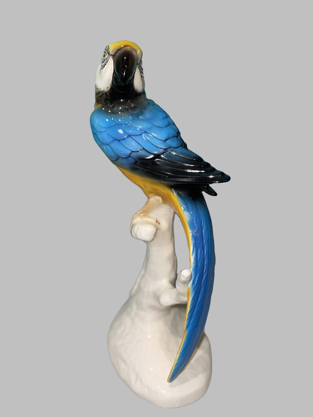 Antique Goebel Parrot Statuette, Vintage Porcelain Bird Figurine FREE ...