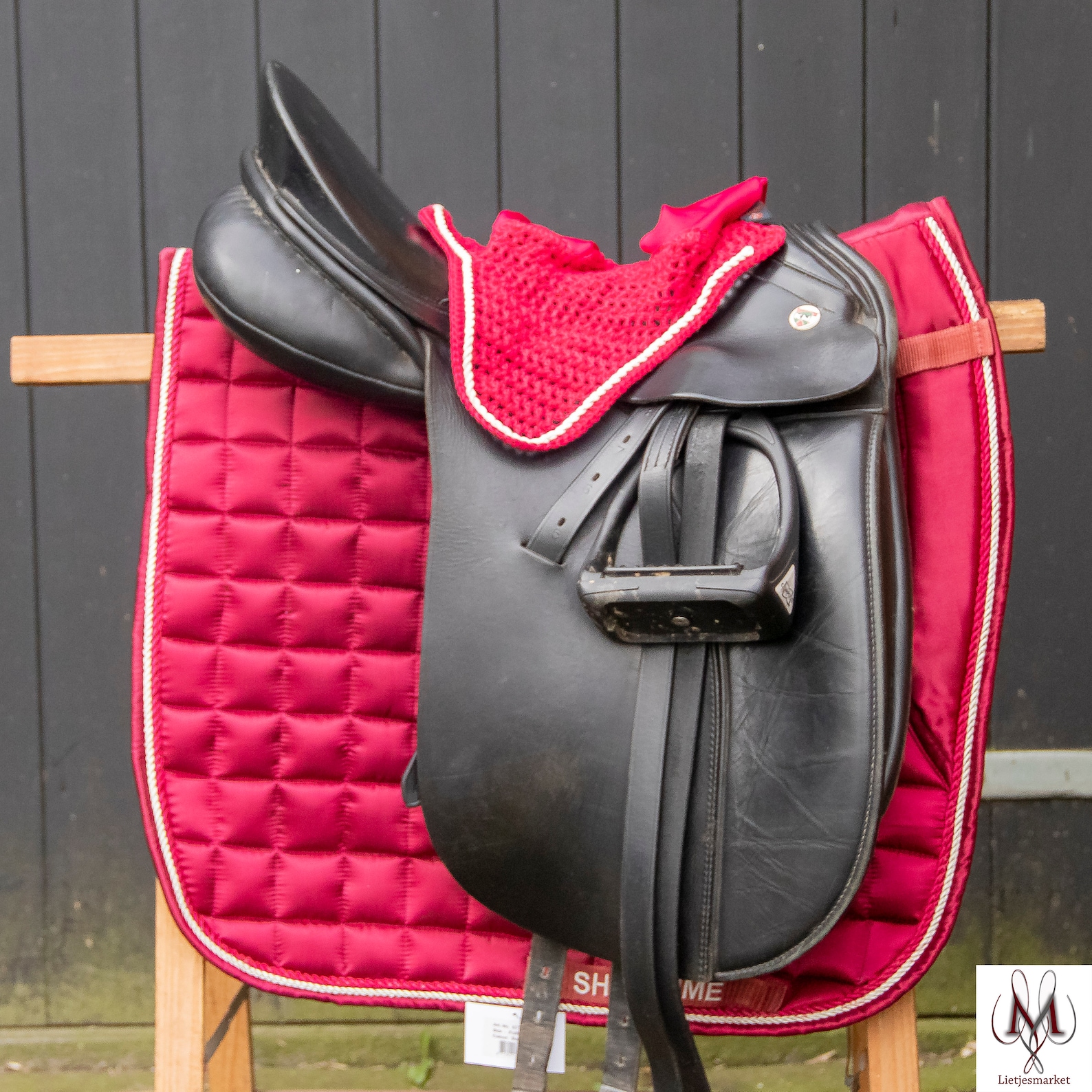 Burgundy Red Saddle Pad Saddle Pad Red Dressage Saddle Pad | Etsy