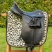 Leopard Print Saddle Pad, Dressage and Jumping Saddle Pad - Etsy