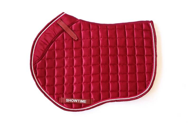 Burgundy red saddle pad saddle pad red dressage saddle pad | Etsy