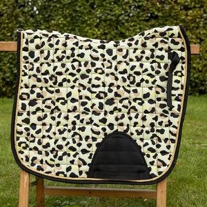 Leopard Print Saddle Pad, Dressage and Jumping Saddle Pad - Etsy
