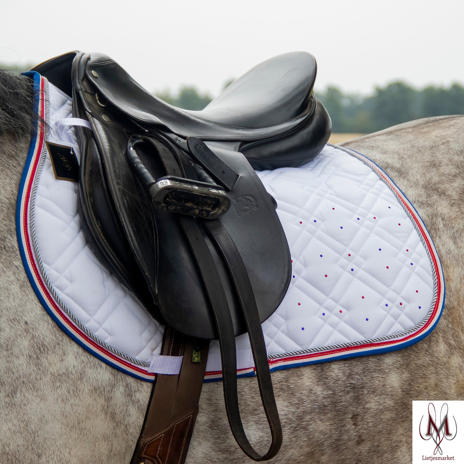Saddle Pad White White Saddlepad Rhinestones Dressage Saddle - Etsy