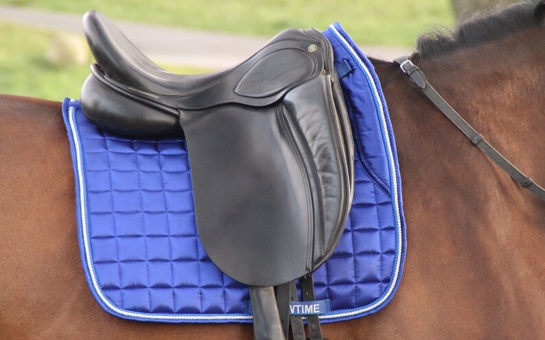 Royal Blue Saddle Pad Saddle Pad Blue Dressage Saddle Pad - Etsy Canada
