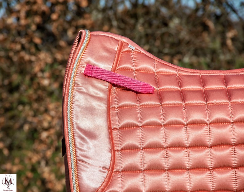 Peach Pink Saddle Pad Saddle Pad Peach Dressage Saddle Pad - Etsy