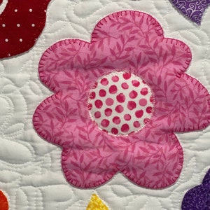 Flower Power! Quilted Table Runner, Handmade in USA, Beautiful Art on ...