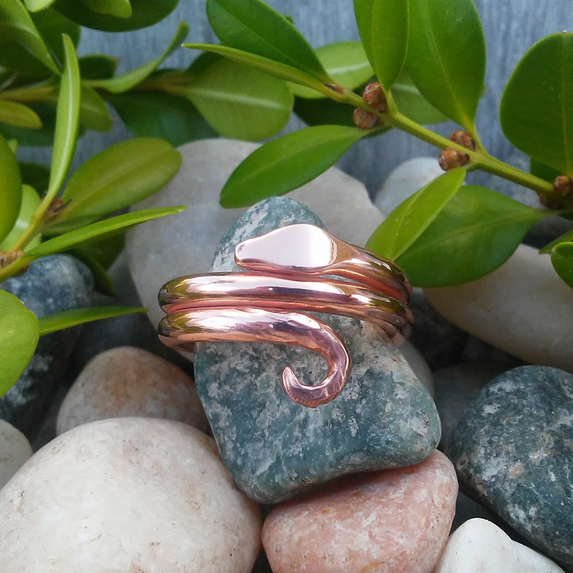 Isha copper progessive snake ring benefits