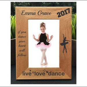 Ballet Dance // Personalized Engraved Photo Frame // Recital // Live ...