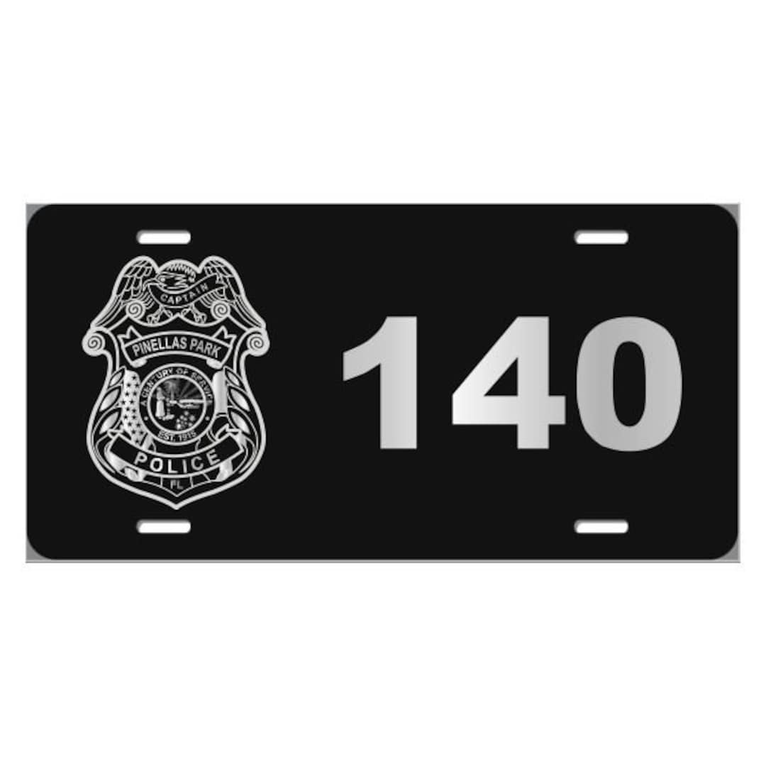 Police // Personalized Laser Engraved License Plate // Deputy ...