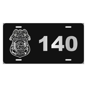 Police // Personalized Laser Engraved License Plate // Deputy ...