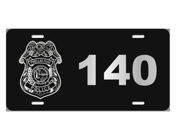 Police // Personalized Laser Engraved License Plate // Deputy ...