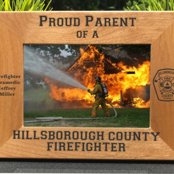 Firefighter Picture Frames - Etsy