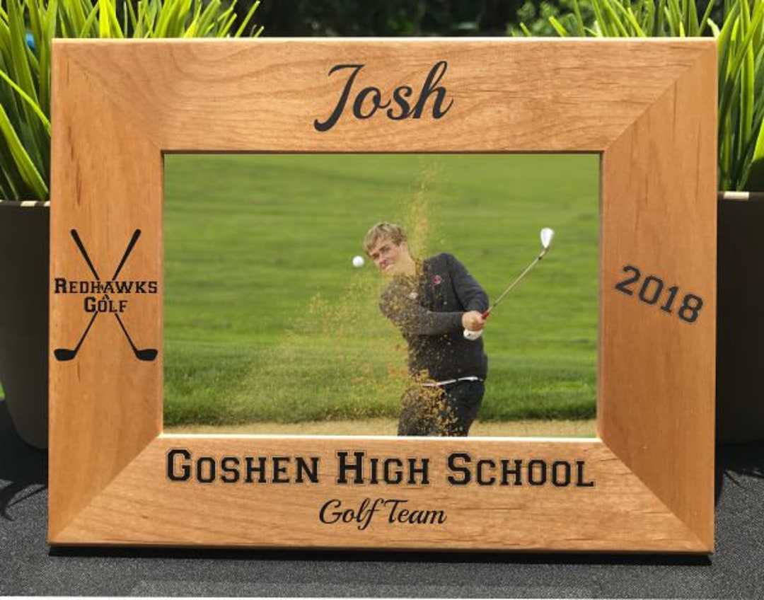 Golf // Personalized Engraved Photo Frame // Picture Frame // Gift ...