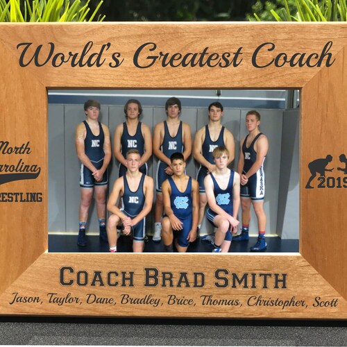 Personalized Wrestling Picture Frame Sports Gift for - Etsy