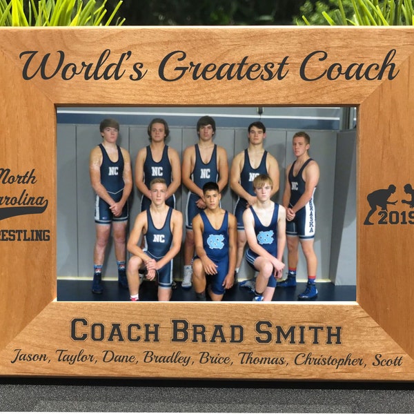 Wrestling Coach Picture Frames - Etsy