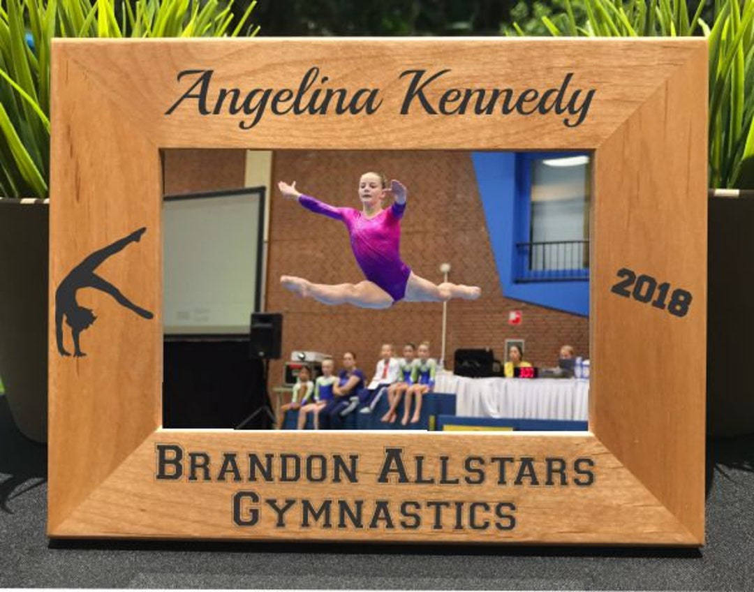 Gymnastics // Personalized Engraved Photo Frame // Picture Frame ...