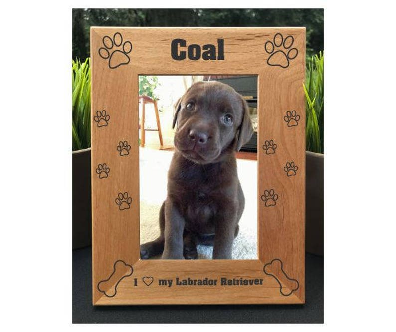 I Love My Labrador Retriever // Personalized Engraved Photo - Etsy