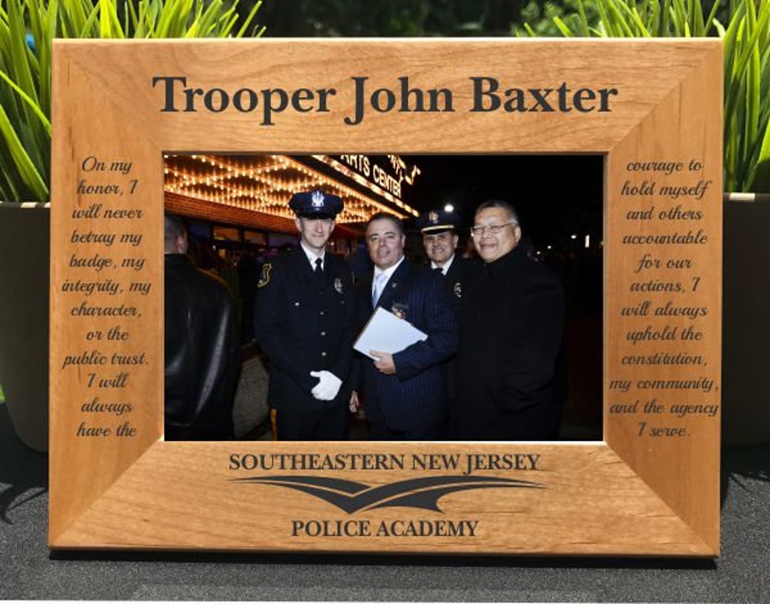 Police Academy Graduation // Personalized Engraved Photo Frame ...
