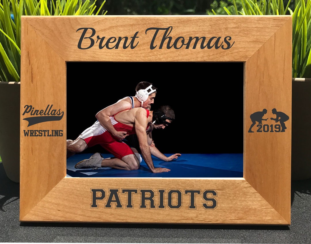 Wrestling // Personalized Engraved Photo Frame // Picture Frame ...
