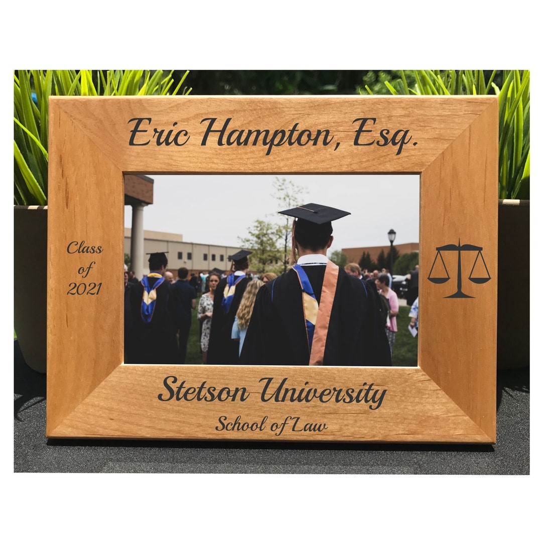 Law School Graduation // Personalized Engraved Photo Frame // Class of ...