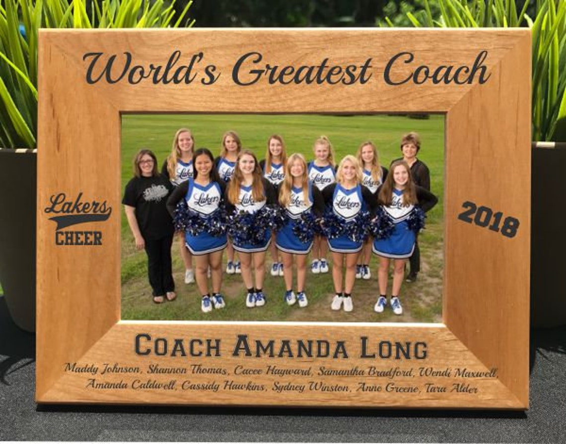 World's Greatest Cheer Coach // Personalized Engraved | Etsy