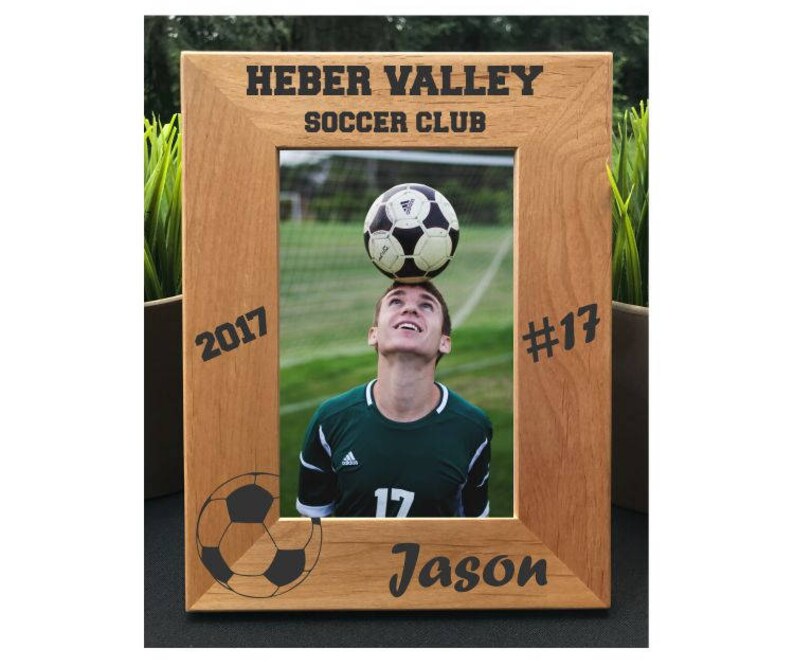 Soccer // Personalized Engraved Photo Frame // Picture Frame - Etsy